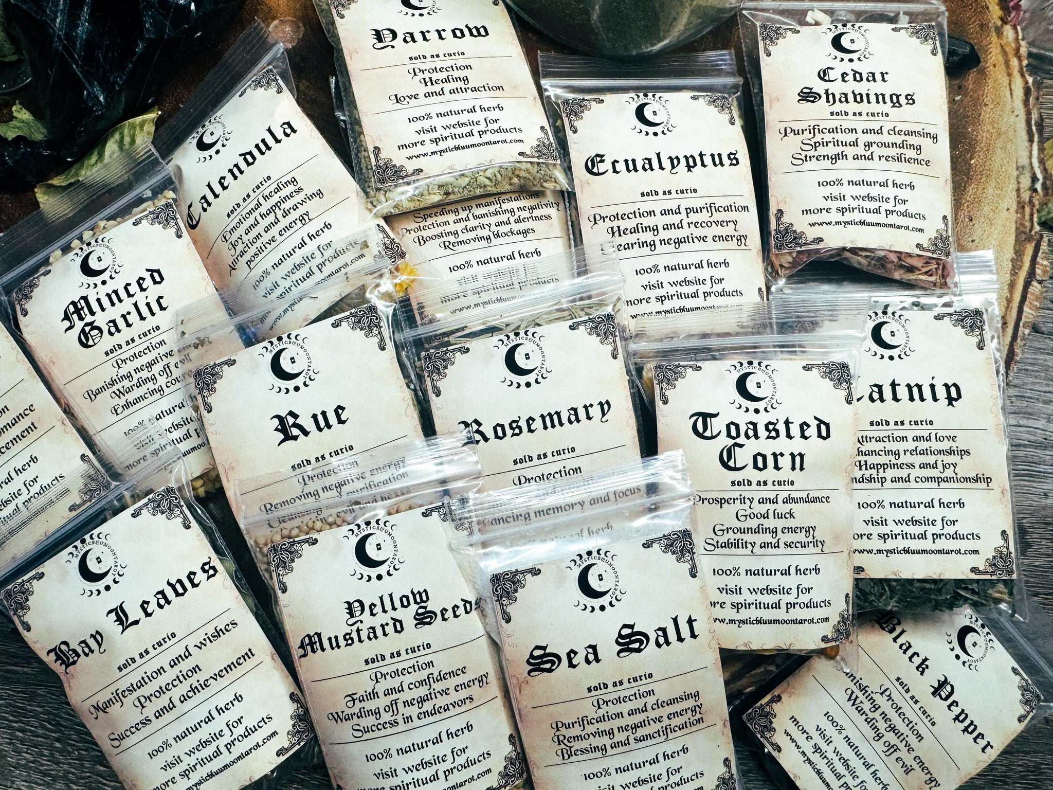 Witchcraft Curio Herbs For Spellwork, Apothecary herbs, Herbs for Spel