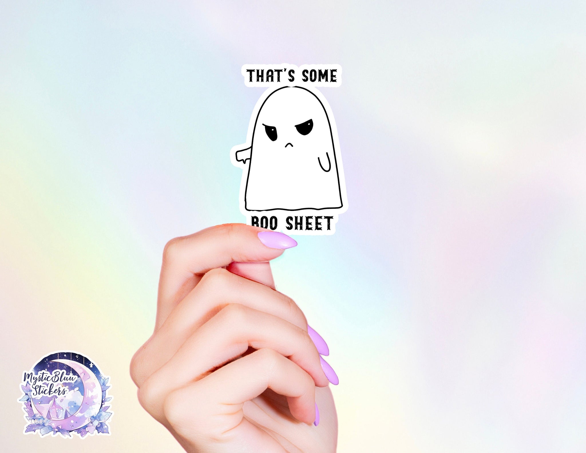 Funny Ghost sticker, Halloween stickers, spooky stickers, kindle stick