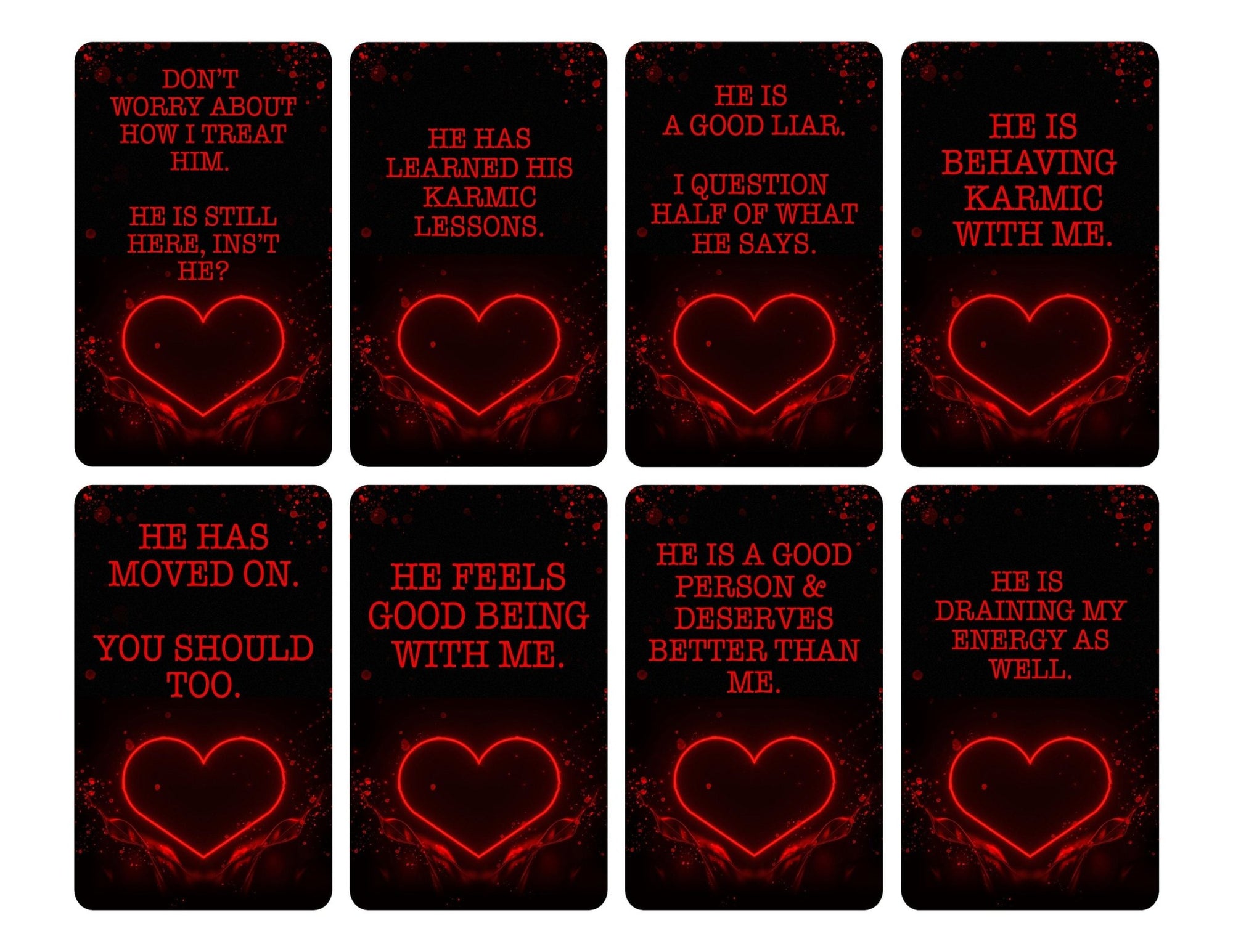 Karmic Confessions 1 Printable Oracle Deck | Digital | INSTANT DOWNLOA