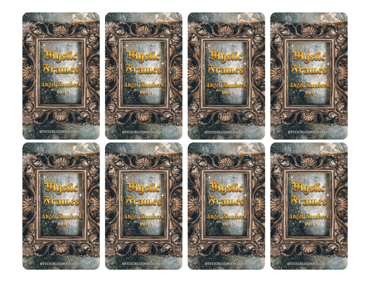 Mystic Frames Angel Numbers Printable Oracle Deck | Digital | INSTANT